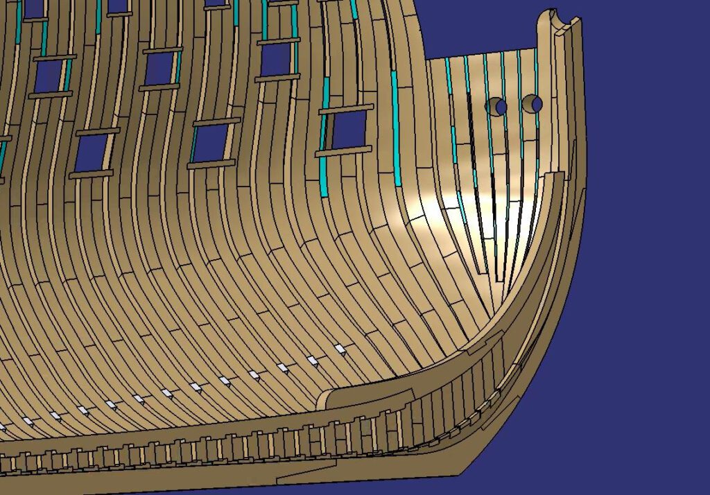 CAD-Construction; Finishing the hull – Oliver´s Historic Shipyard